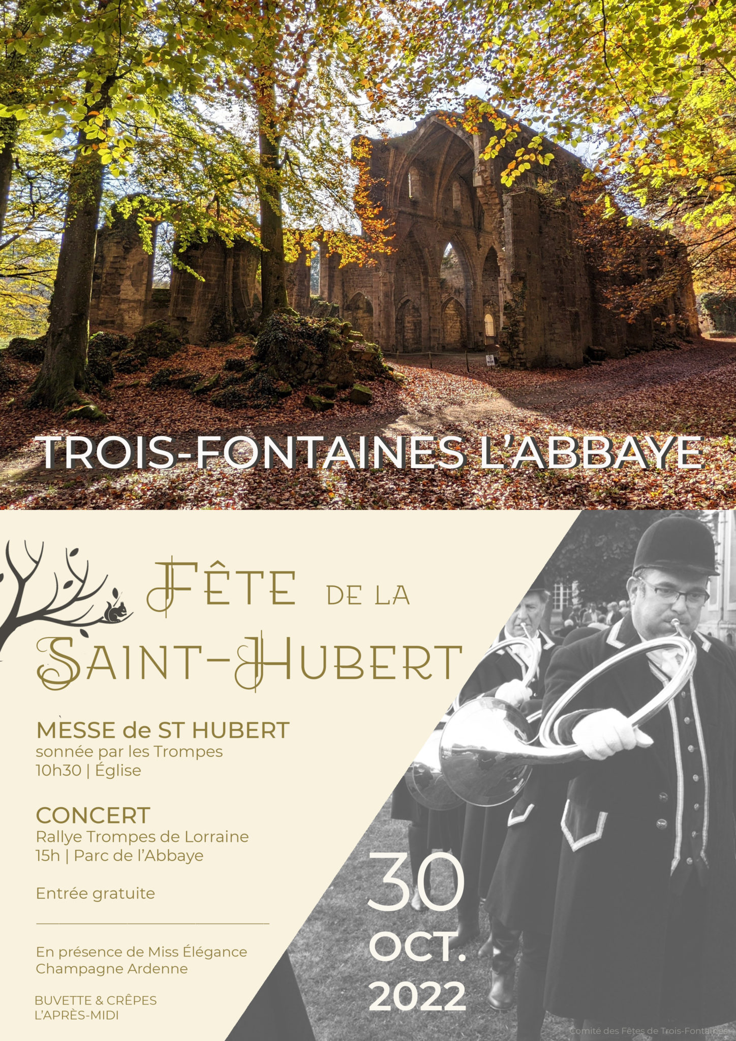 FÊTE DE LA SAINT-HUBERT - Abbaye de Trois-Fontaines